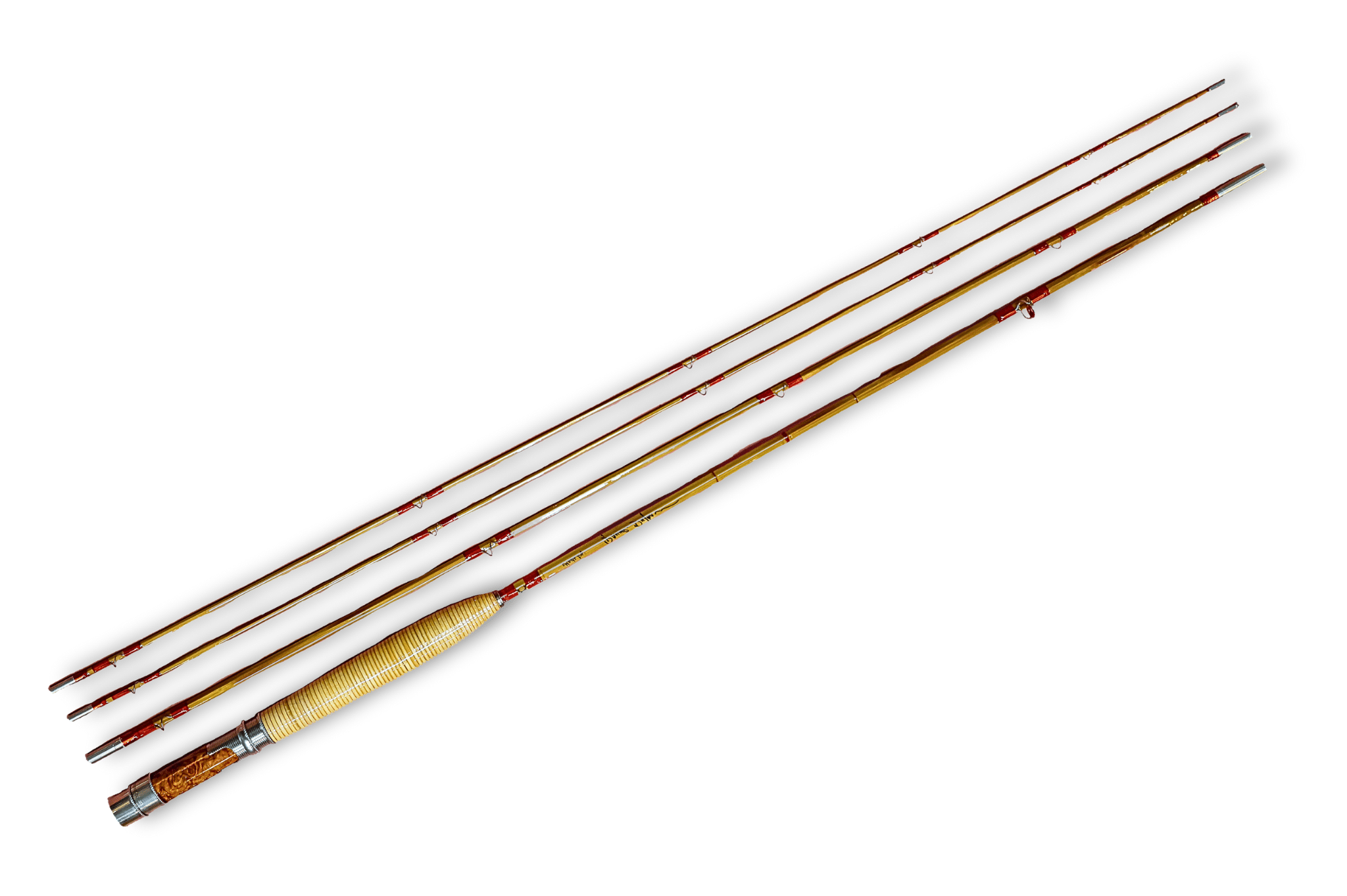 #4 3 Piece, Extra Tip Bamboo Fly Rod - PJ's Fine Bamboo Rods