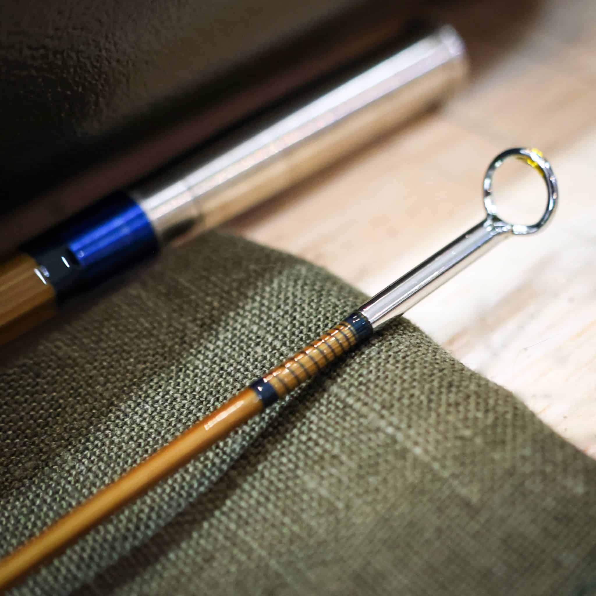 #6 Two Piece, Single Tip Bamboo Fly Rod, Cork Grip - PJ's Fine Bamboo Rods